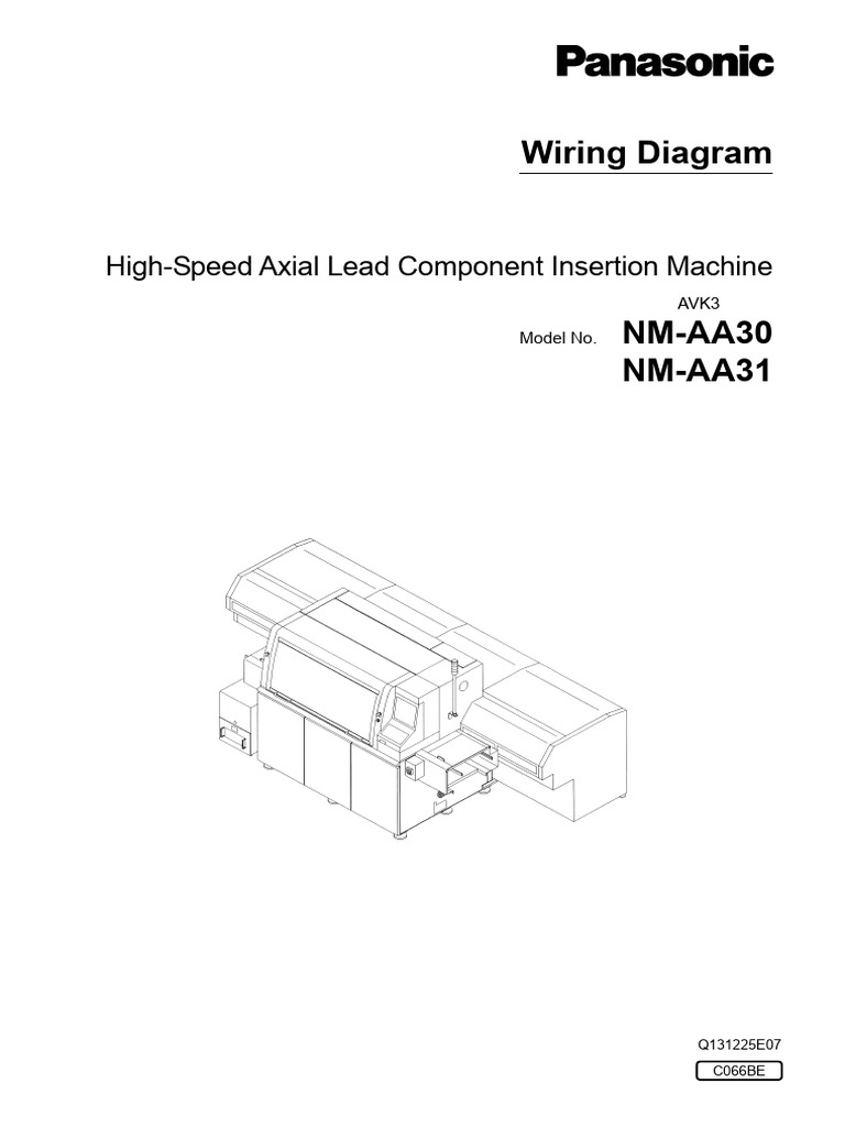 Wiring Diagram: High-Speed Axial Lead Component Insertion Machine | PDF
