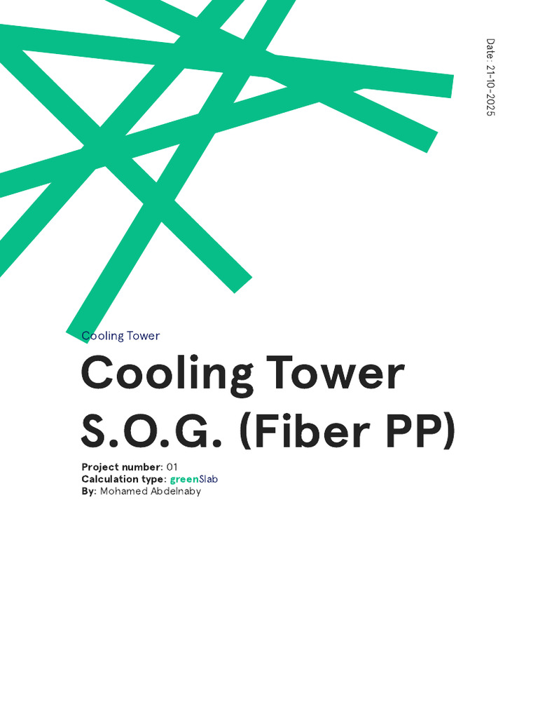 Cooling Tower Fiber Reinforcement Analysis | PDF | Mechanical ...