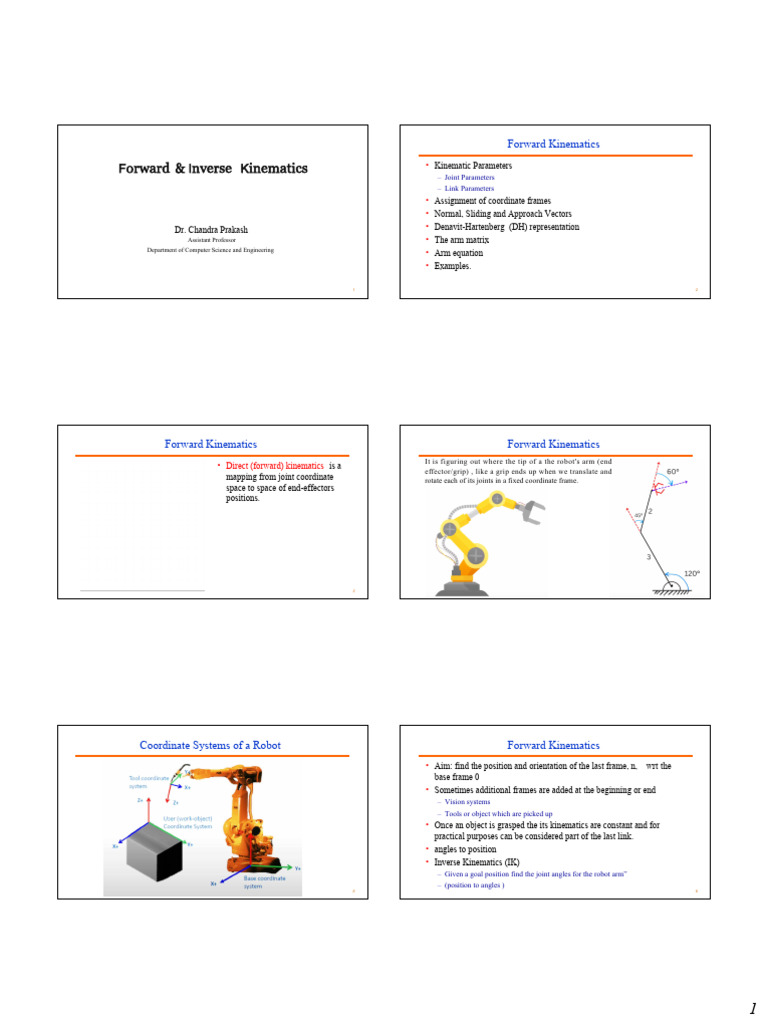 4 Forward Inverse Kinematics | PDF | Anatomical Terms Of Motion ...