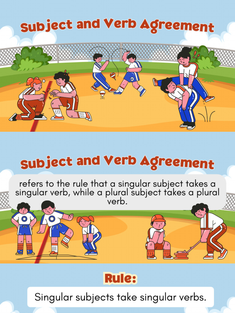 Subject and Verb Agreement Presentation | PDF