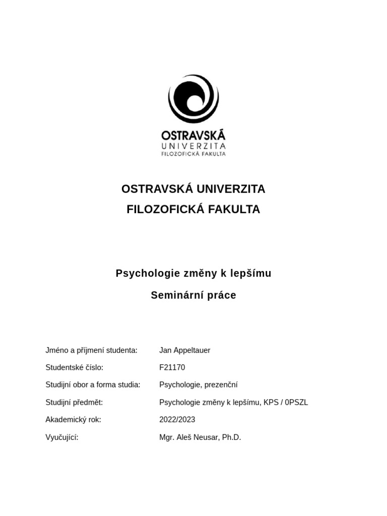 Appeltauer - Jak Pracovat S Workoholismem | PDF