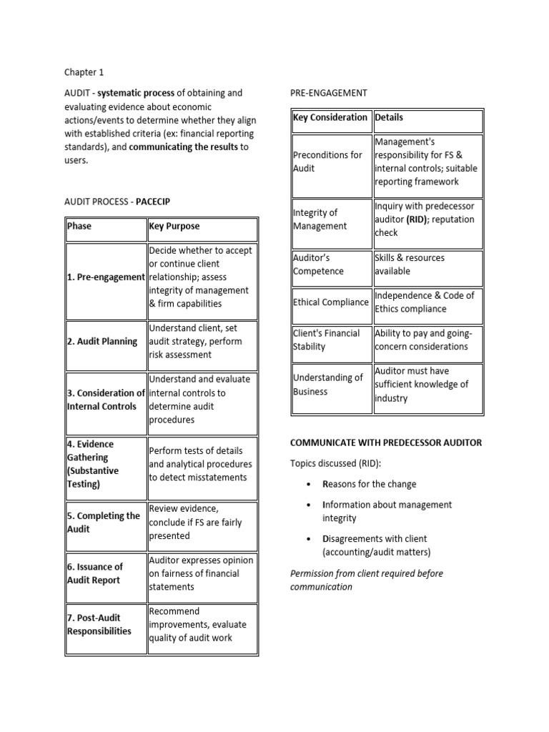 Comprehensive Audit Process Guide | PDF | Audit | Internal Control