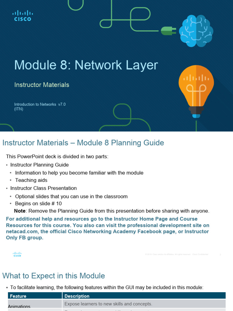ITN Module 8 | PDF | I Pv6 | Internet Protocols