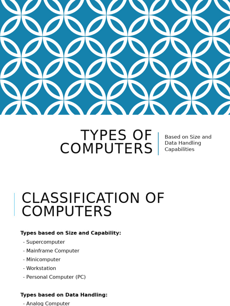 Types of Computers | PDF