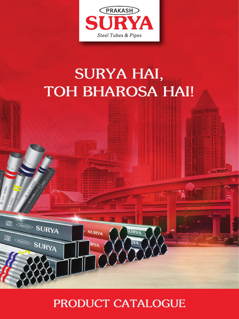 Surya Steel Pipe Catalogue | PDF | Pipe (Fluid Conveyance) | Welding