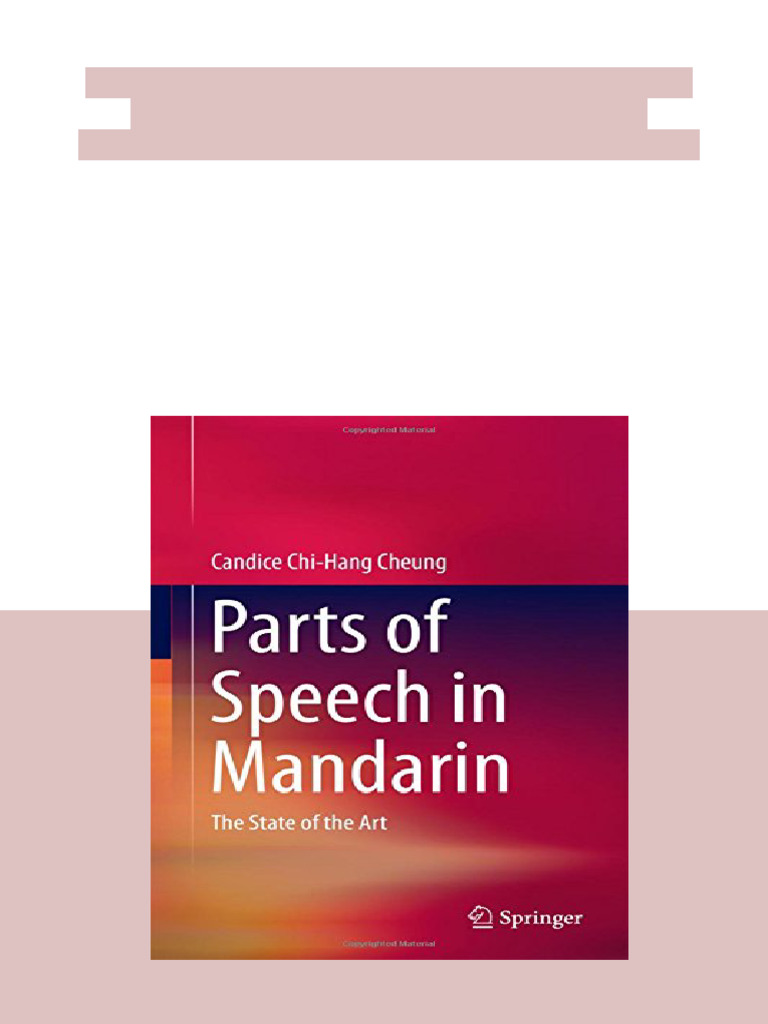 (Ebook) Parts of Speech in Mandarin: The State of The Art by Candice ...