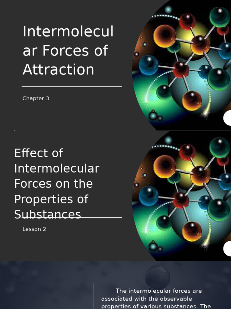 Intermolecular (Lesson 2) | PDF | Chemical Polarity | Intermolecular Force