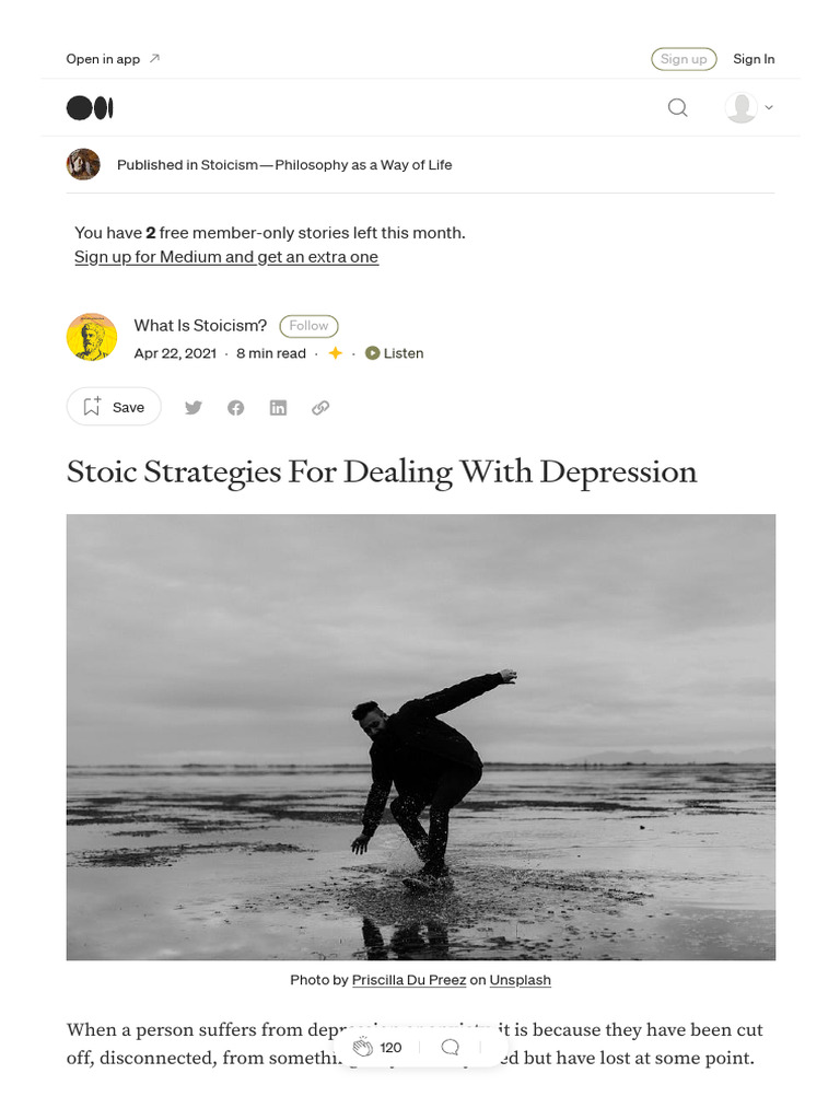 Stoic Approaches to Overcoming Depression | PDF | Psychological Trauma ...
