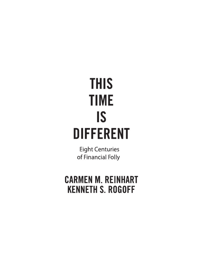 This Time Is Different - Book Companion | PDF | Debt | Loans