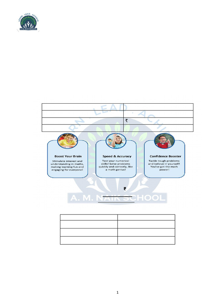 Mental Math Competition Circular Ignited Mind Lab JR KG To Grade 7 ...