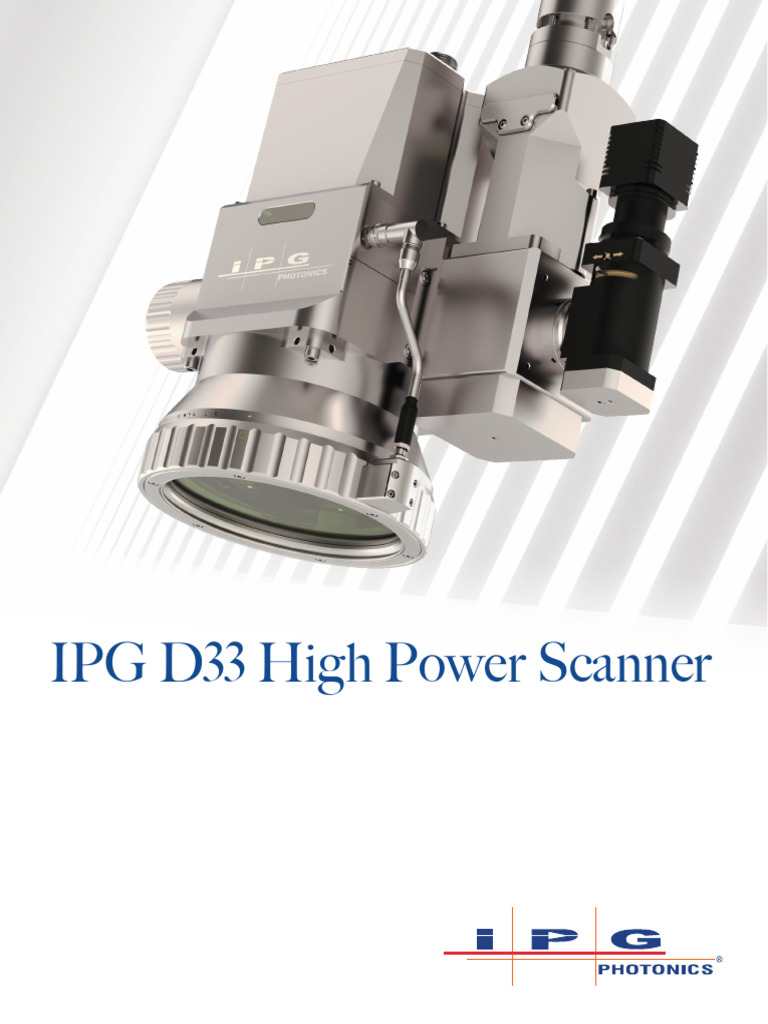 IPG D33 High-Power Laser Scanner | PDF | Image Scanner | Laser