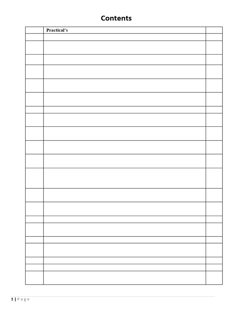 List of Practicals For Computer Science | PDF | Table (Database) | Databases