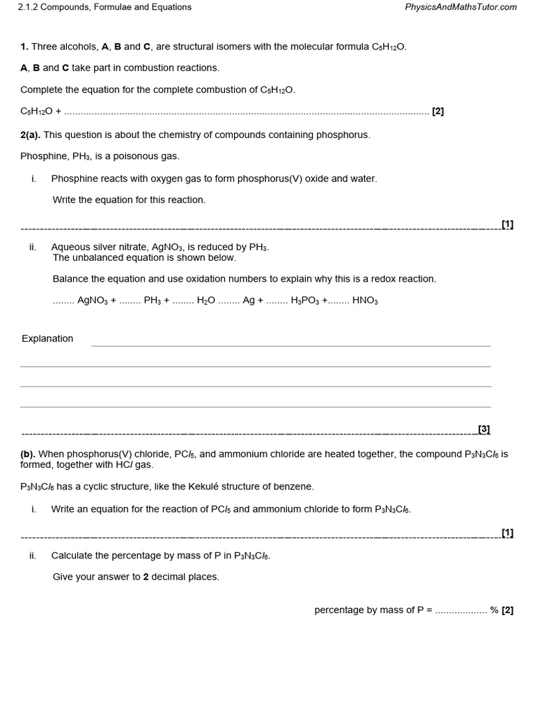 Chemistry of Organic Compounds and Reactions | PDF | Hydroxide ...