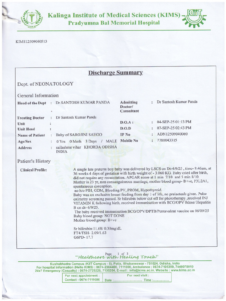 Discharge | PDF