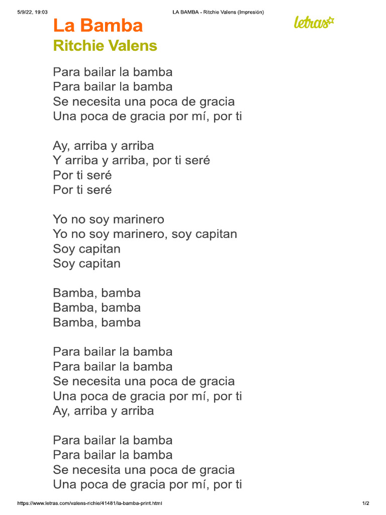 La Bamba | PDF