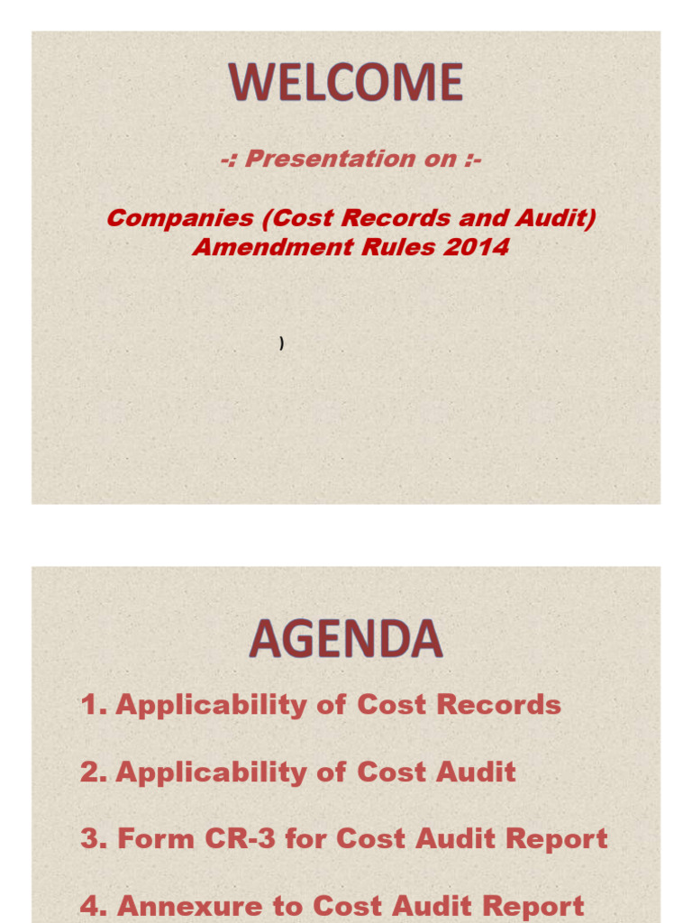 Cost Records & Audit Rules Overview | PDF | Audit | Auditor's Report