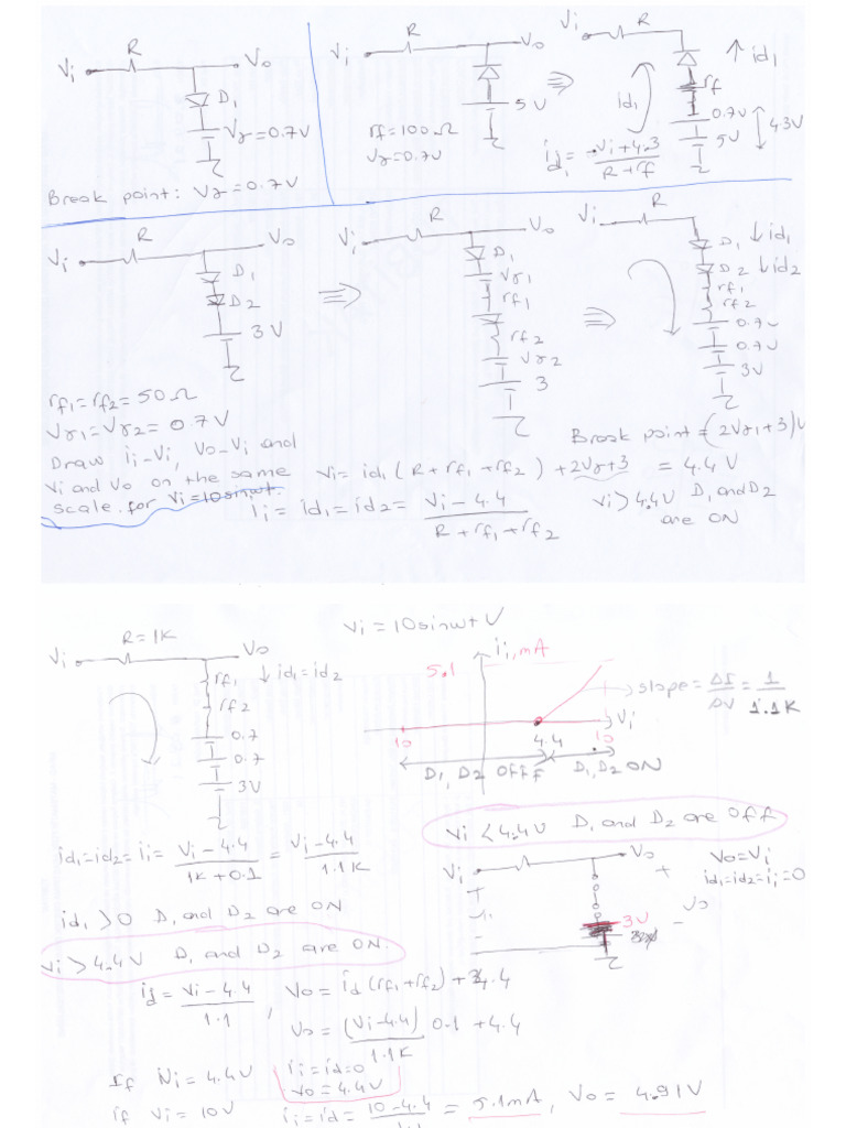 Eee311 Diode Examples | PDF