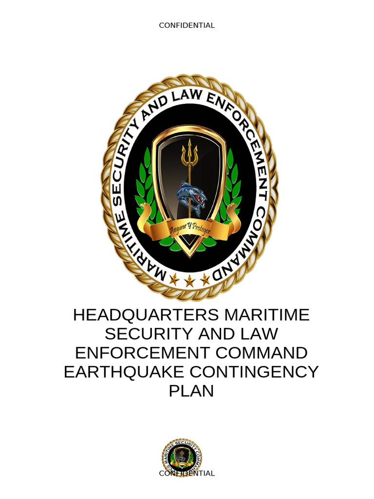 MARSLEC Earthquake Contingency Plan | PDF | Staff (Military) | Coast Guard