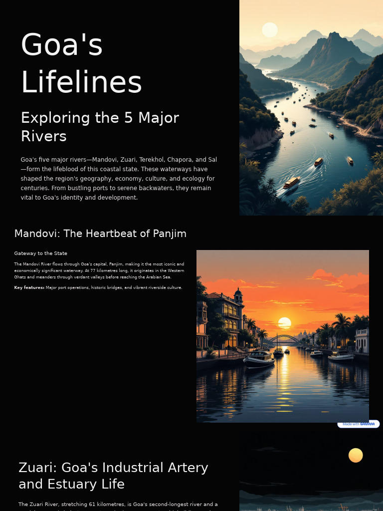 Goas Lifelines | PDF | River | Estuary