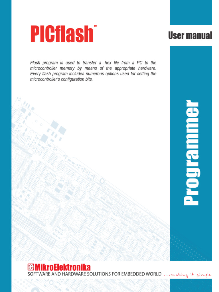PICflash Programmer User Manual | PDF | Electrical Engineering | Computing