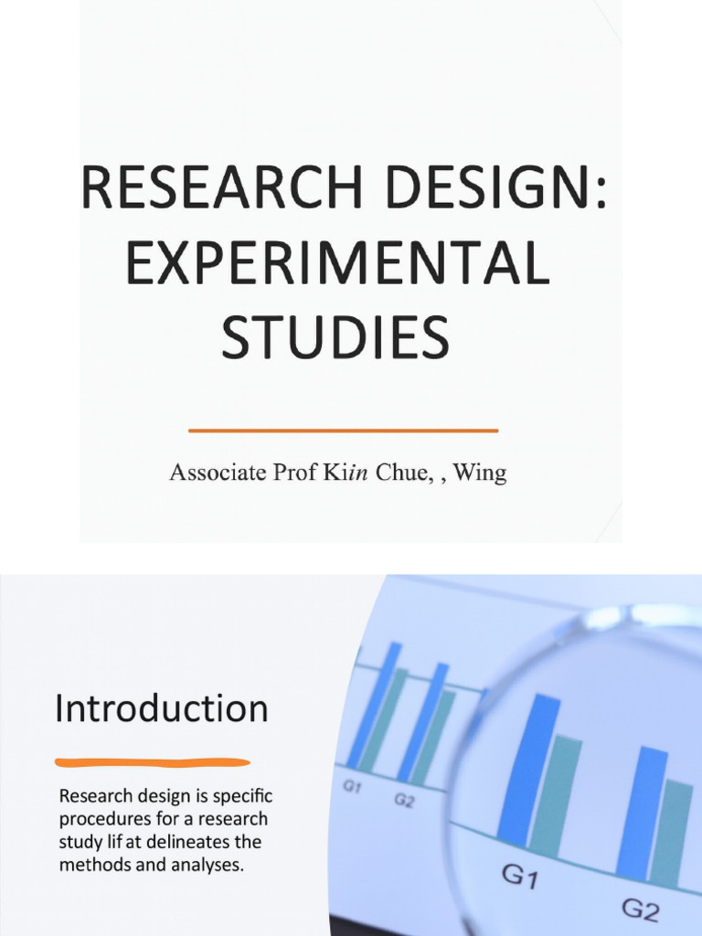 3-Research Design - Experimental Study by AP DR Chu | PDF