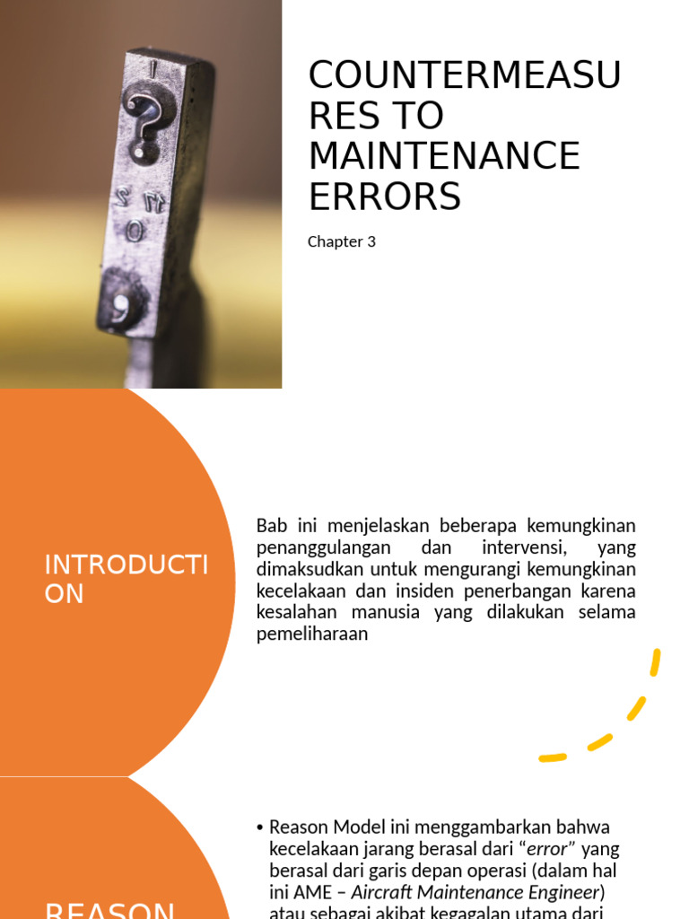CH 3 - Countermeasures To Maintenance Errors | PDF