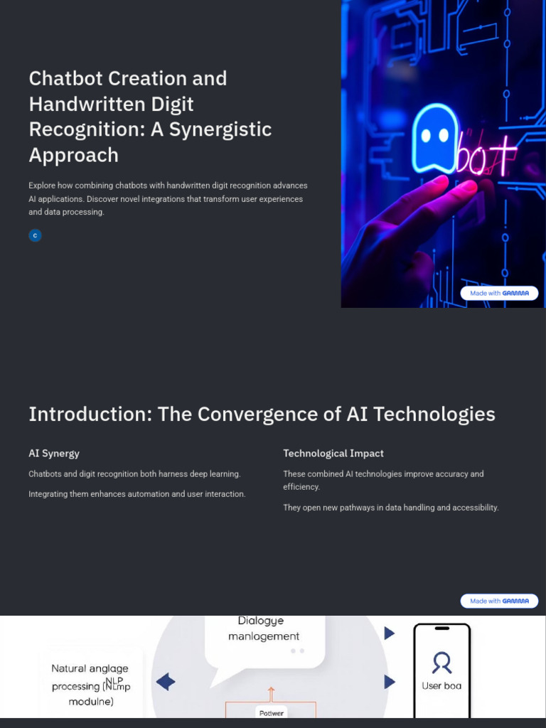 Chatbot Creation and Handwritten Digit Recognition A Synergistic ...