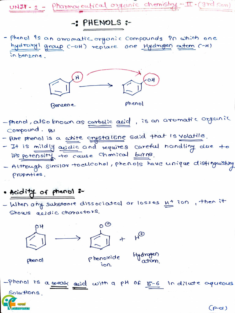 Understanding Phenol: Properties and Reactions | PDF | Applied And ...