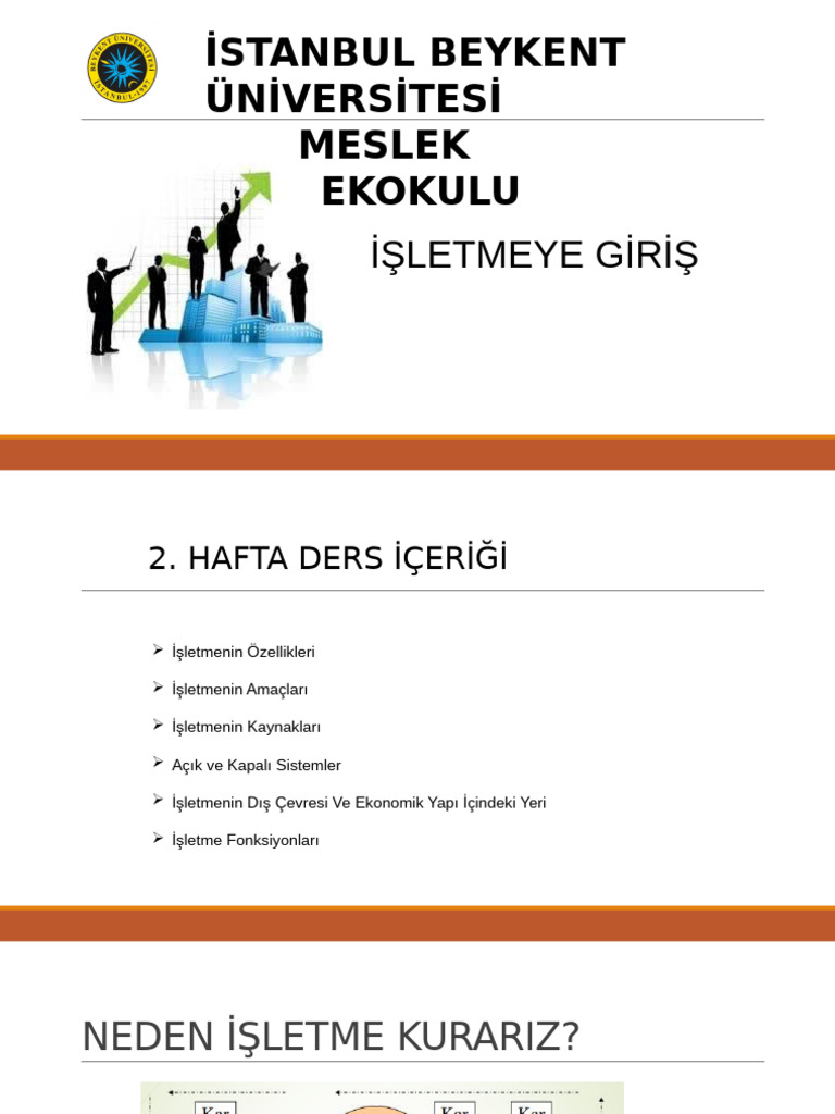 Isletmeye Giris - 2 Hafta 1 | PDF