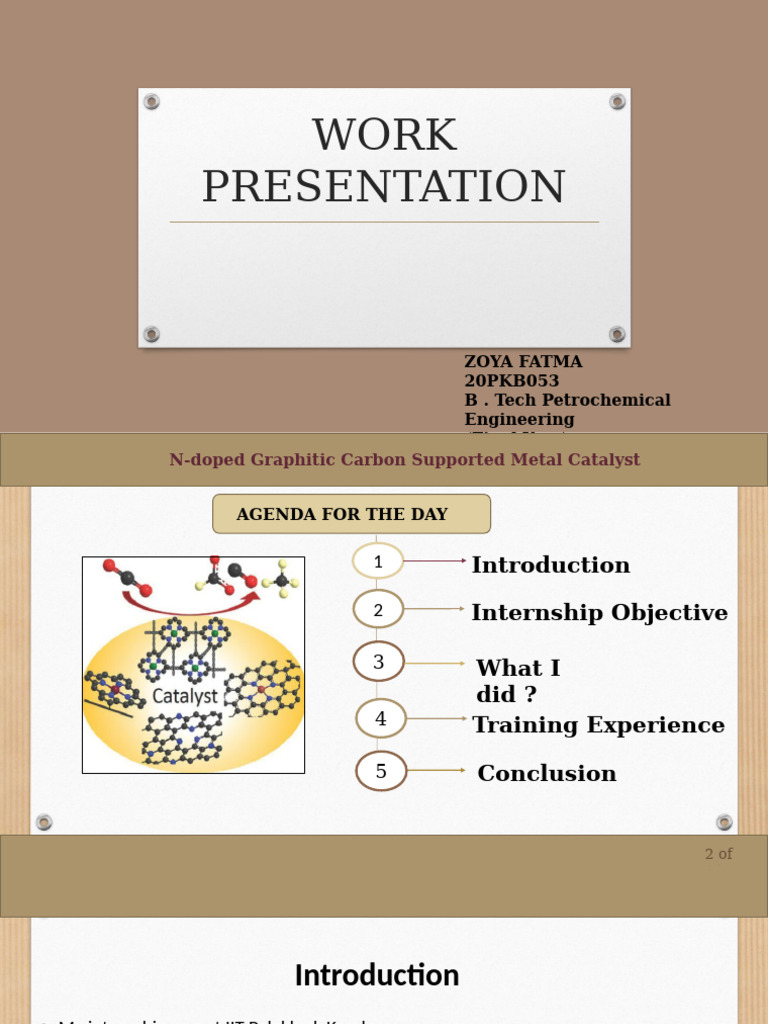 Work Presentation[1] | PDF | Palladium | Metals