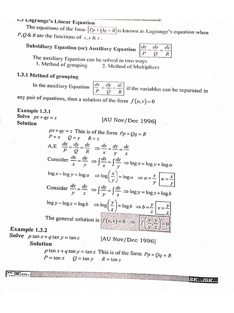 Lagrange Multipliers Method Pbms | PDF