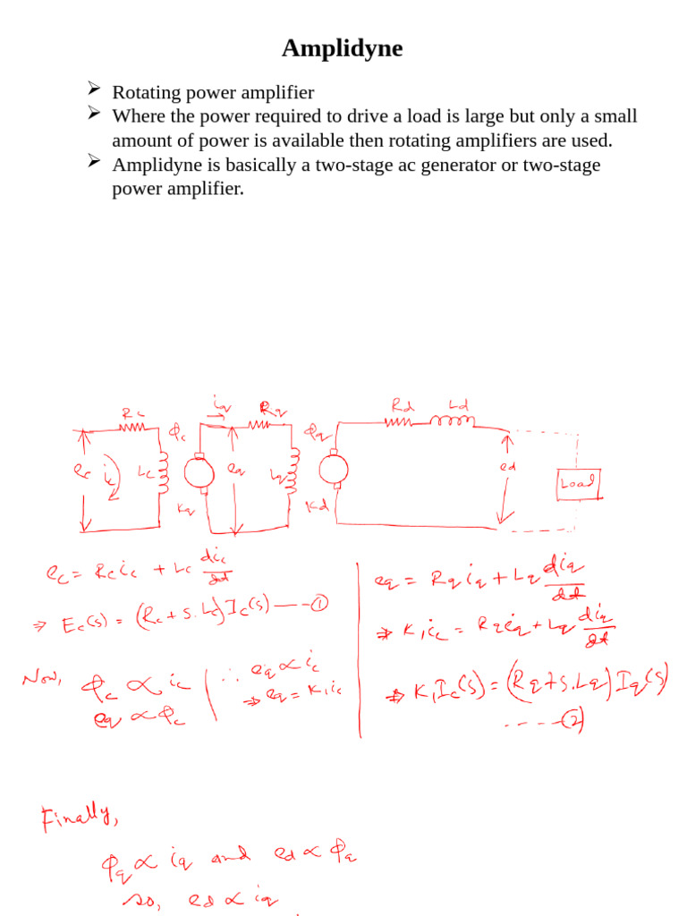 Understanding Amplidyne Power Amplifiers | PDF
