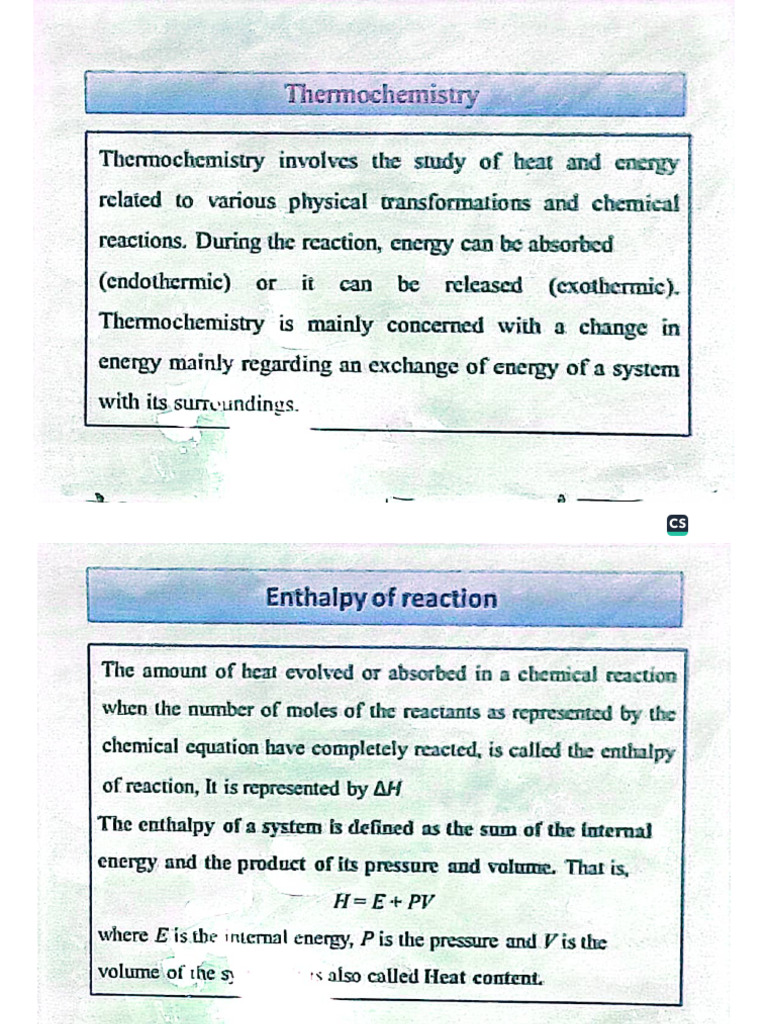 1102 Thermochemistry Slides | PDF