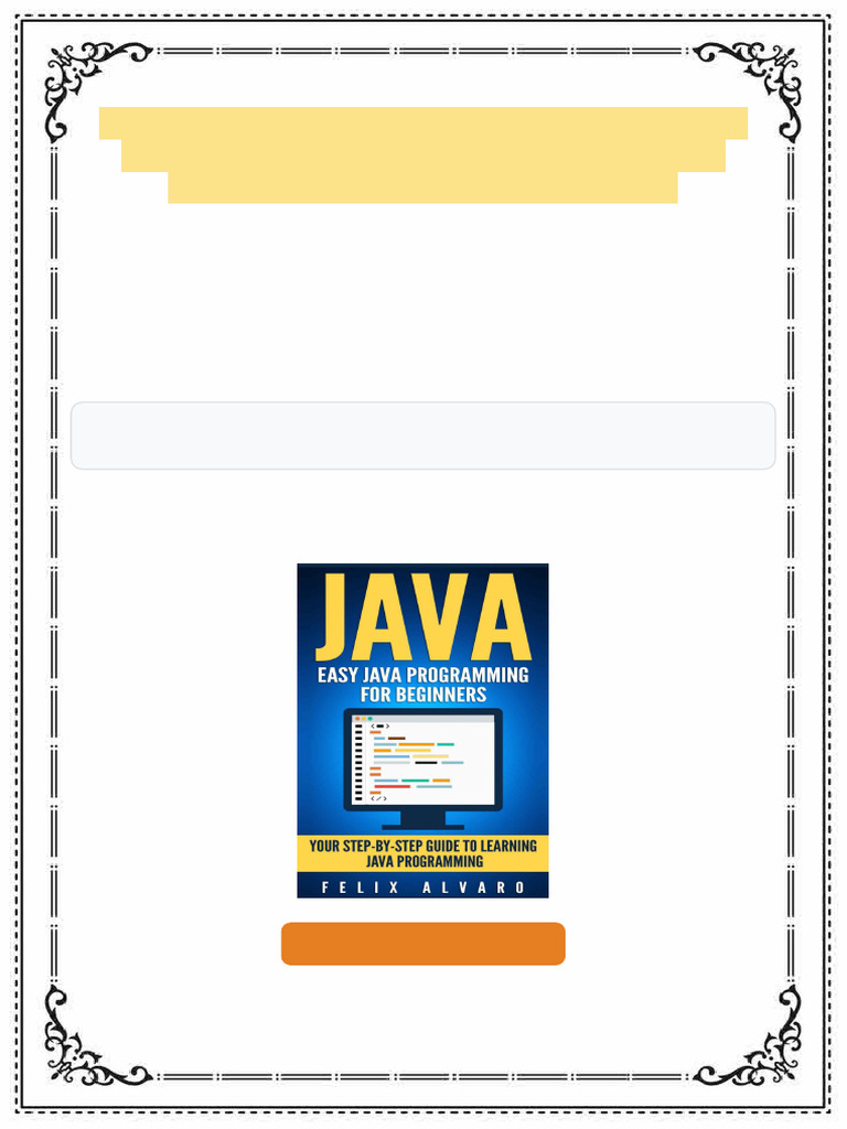 Java Easy Java Programming for Beginners Step By Step Guide to Learning Java 1st Edition by ...