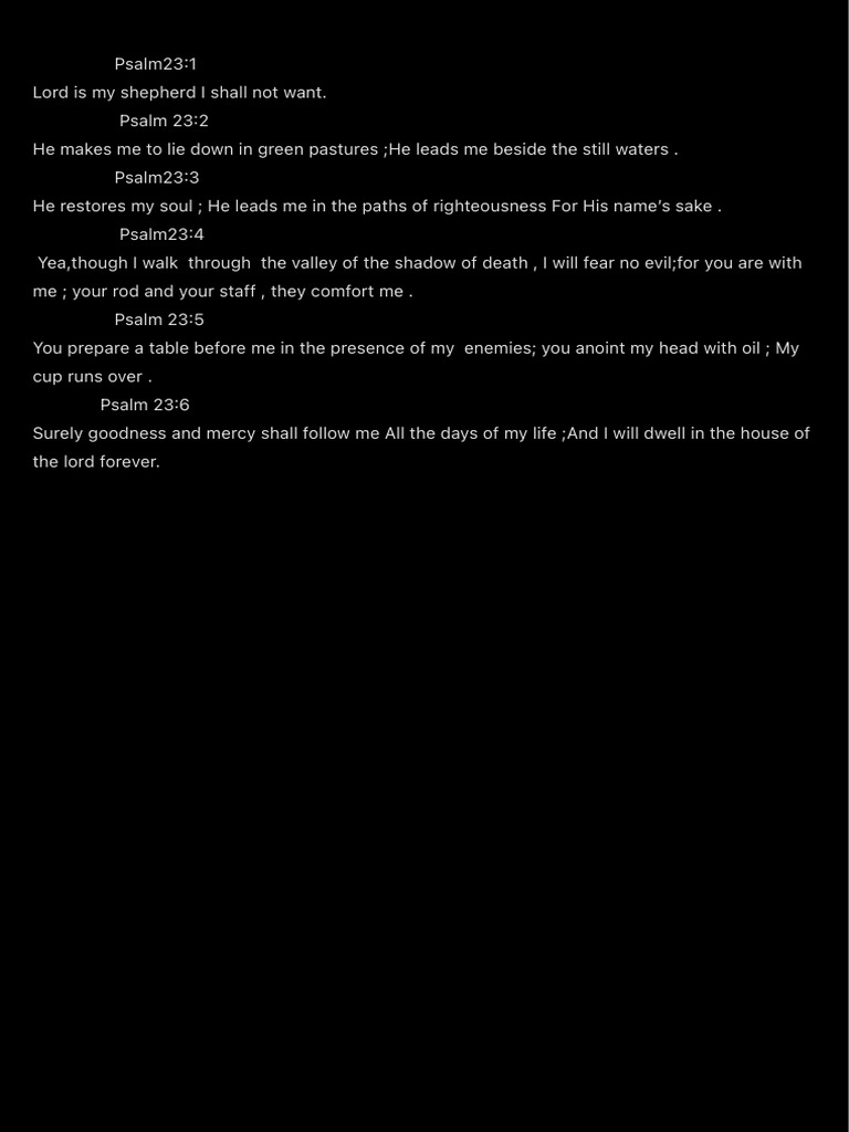 Psalm 231 | PDF