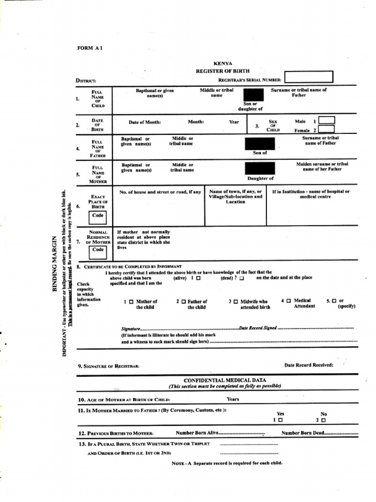 A1 Birth 2copies | PDF