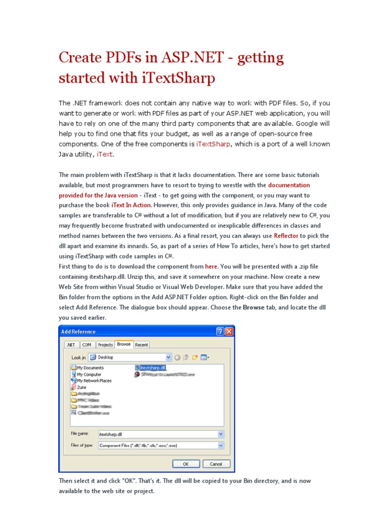 iTextSharp in Action | PDF | Hyperlink | Portable Document Format