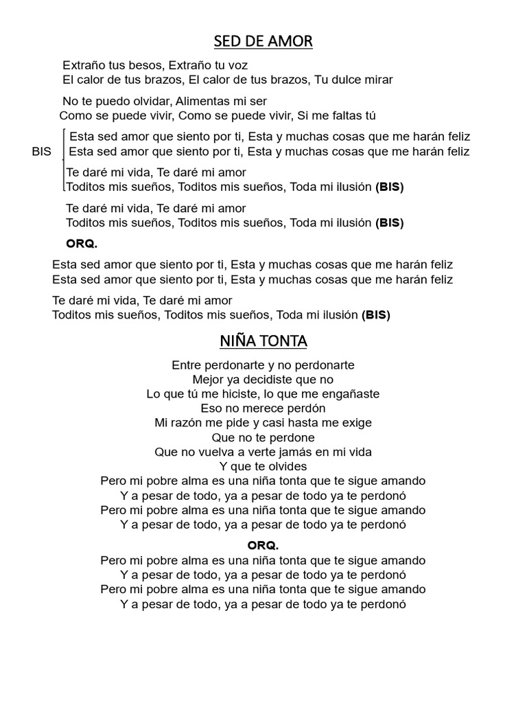 MIX SED DE AMOR | PDF