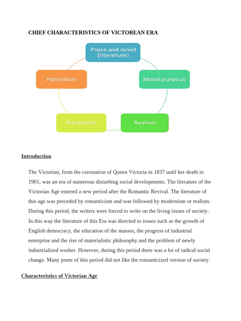 Key Features of the Victorian Era | PDF | Victorian Literature | George ...