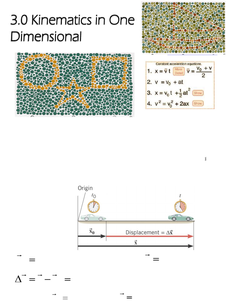Kinematics: Displacement, Velocity, Acceleration | PDF | Acceleration ...