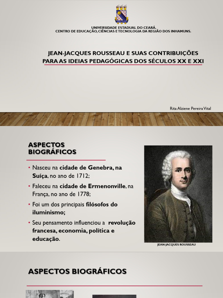 Aula Rousseau Finalizada (2) | PDF | Jean-Jacques Rousseau | Iluminismo