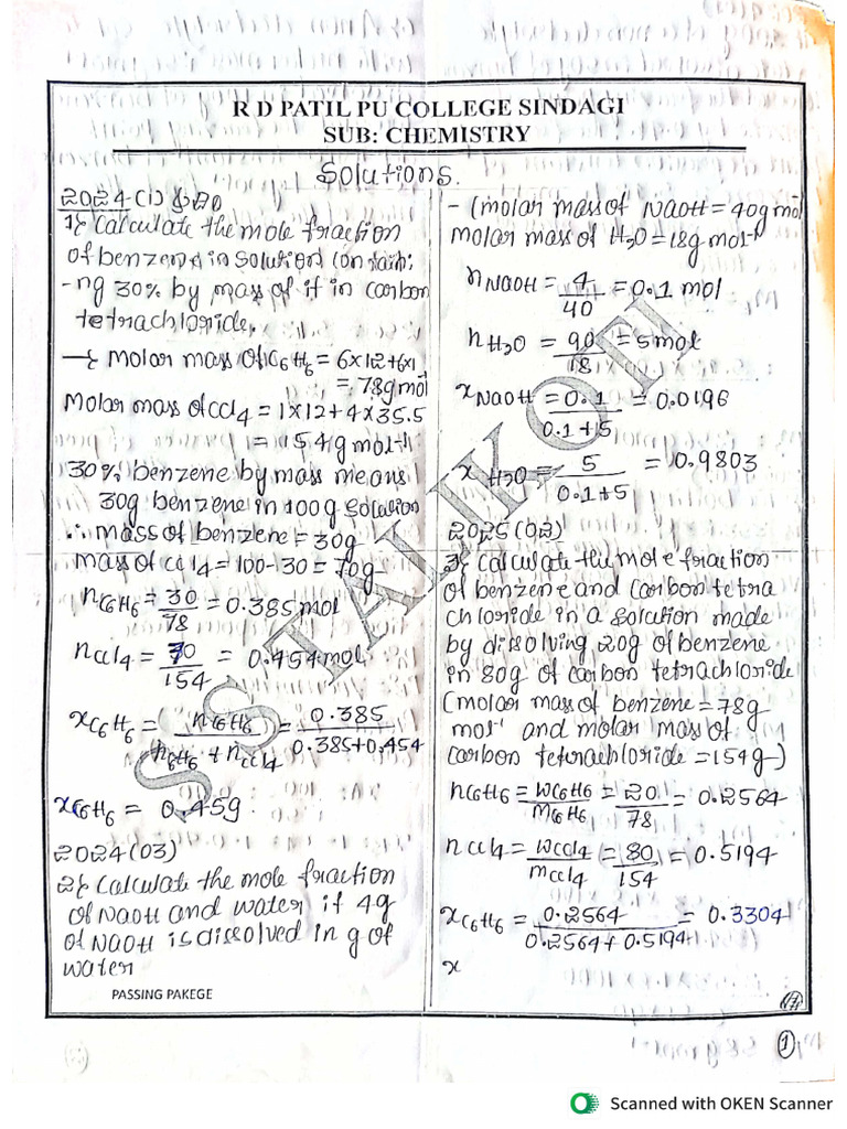 Chem Numericals of All 2024&2025 - 251107 - 140034 | PDF
