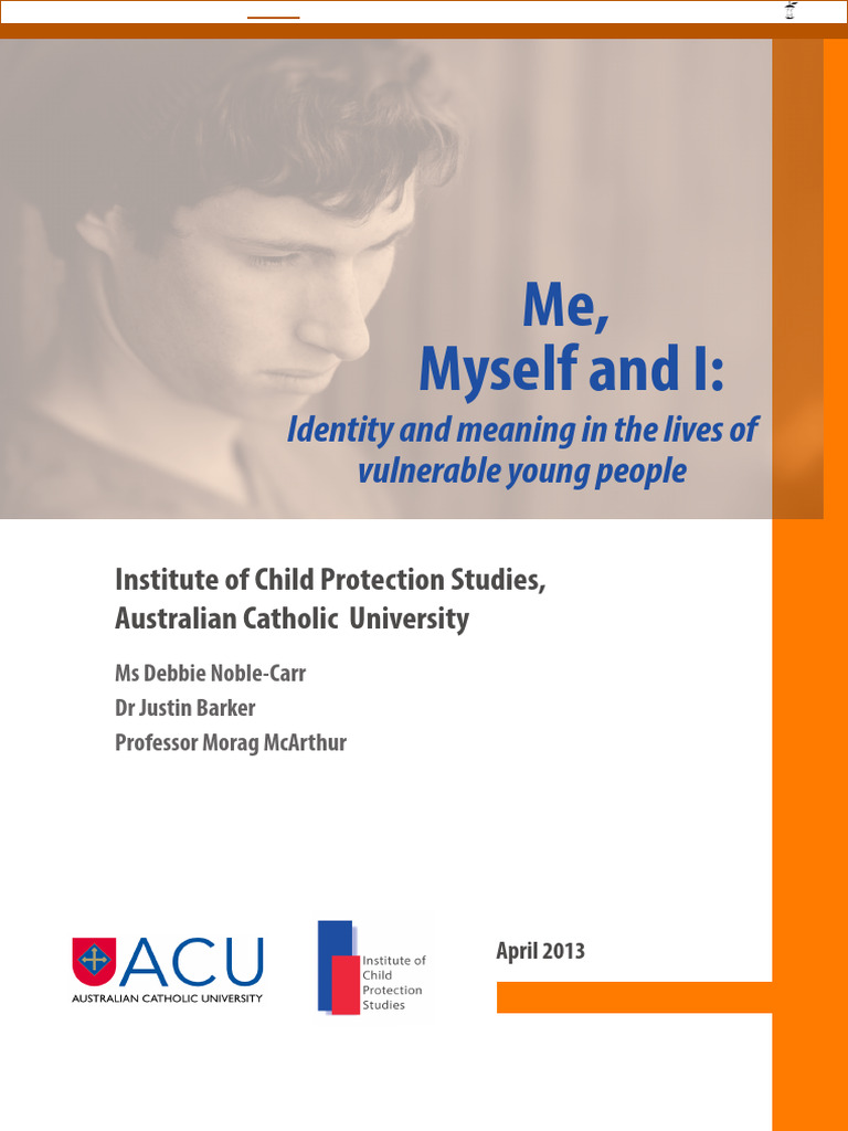 Me, Myself and I:: Identity and Meaning in The Lives of Vulnerable ...