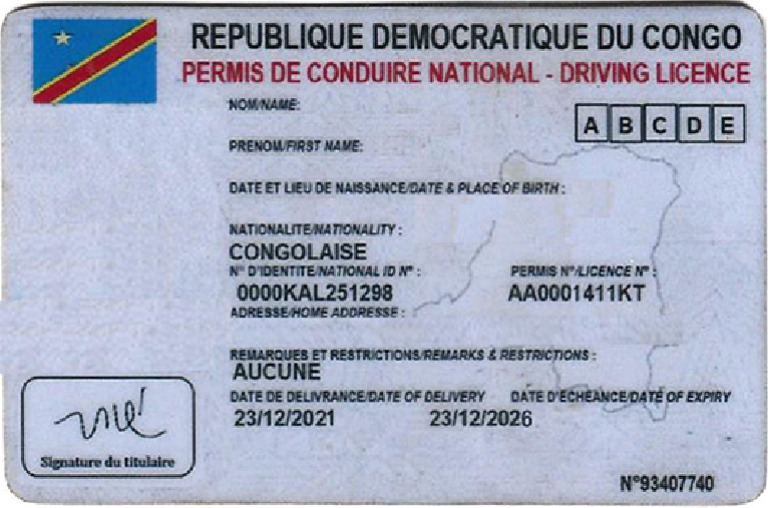 Souche Face Permi Conduire Reference | PDF