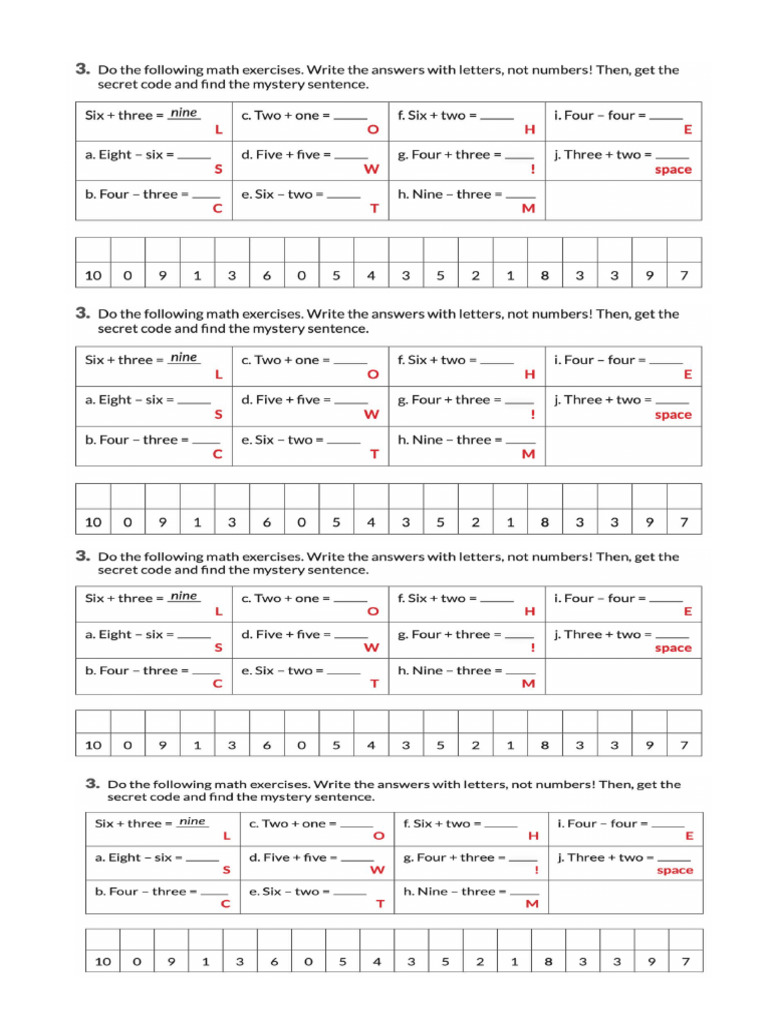 Numbers Welcome To School | PDF