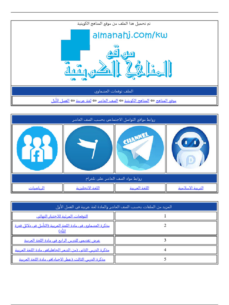 Arabic Practice Papers 2 Year 10 | PDF