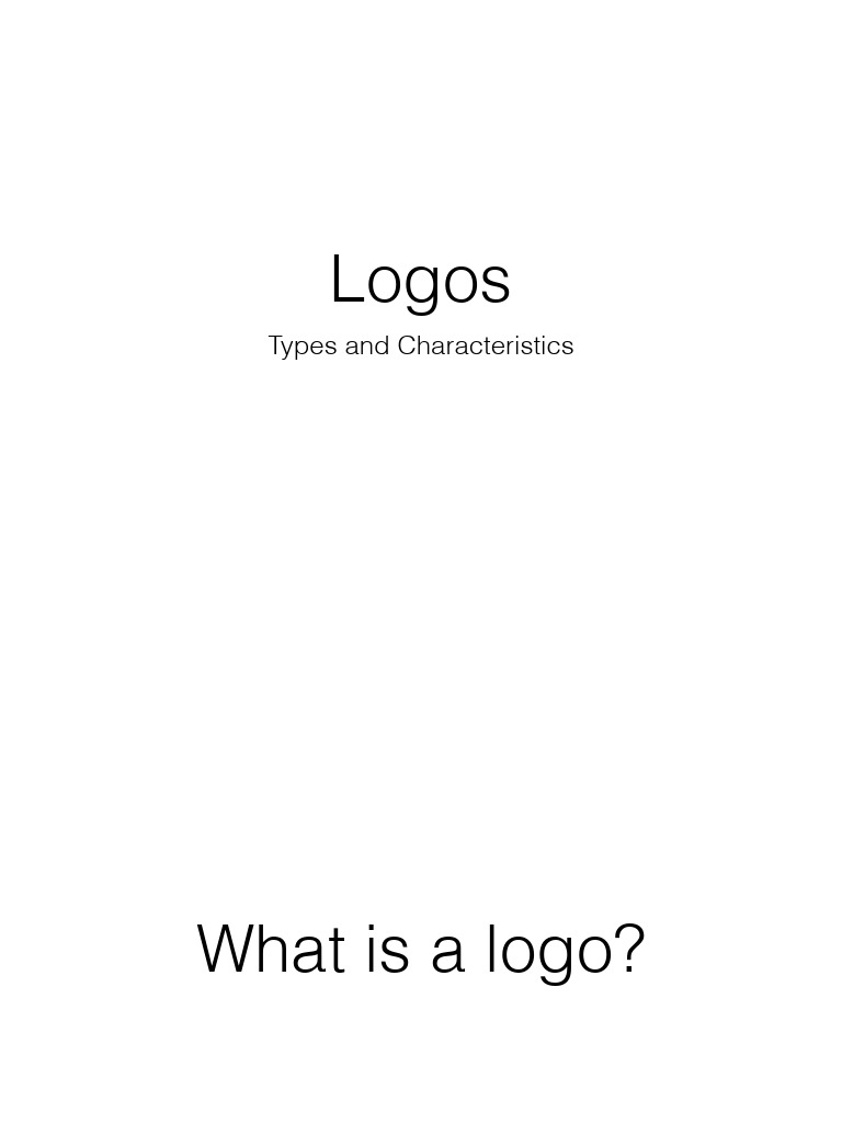 Types of Logos and Their Features | PDF