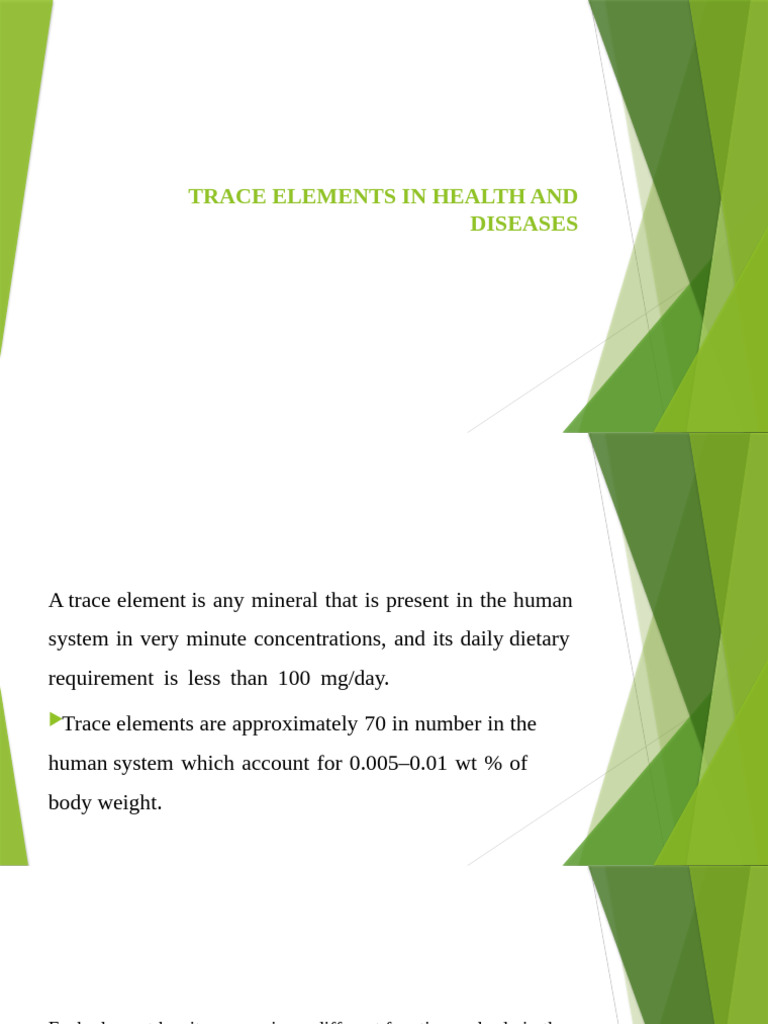 Chem Path 10 Trace Elements in Health and Diseases | PDF | Thyroid ...