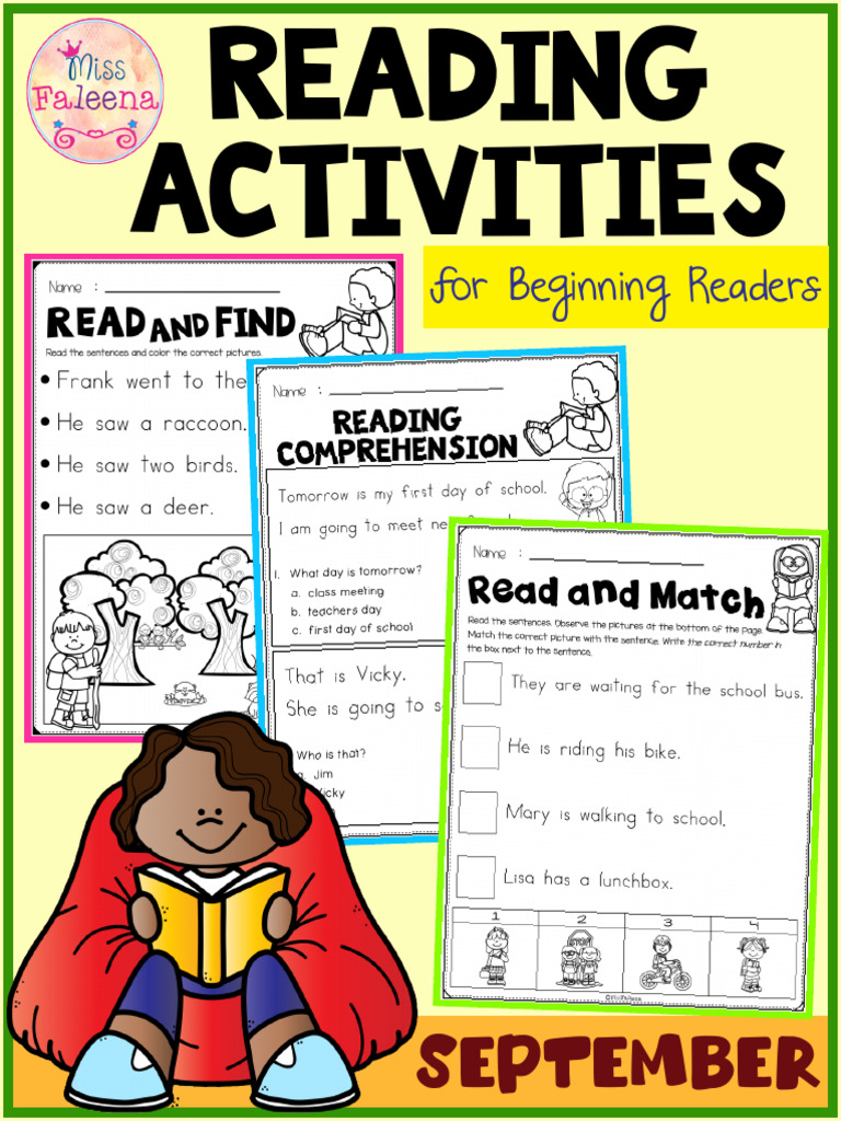 01 - September Reading Activities For Beginning Readers | PDF