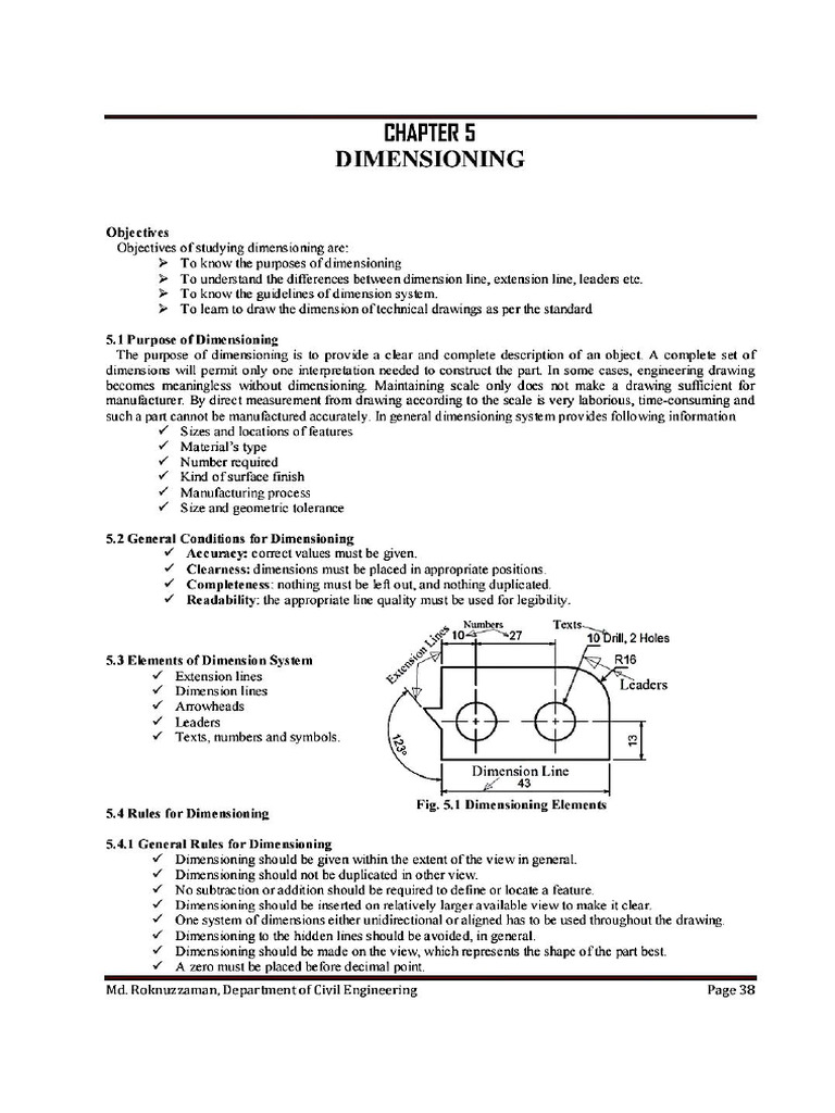 Dimensioning TD | PDF